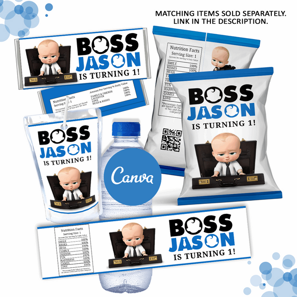 Boss Baby Chip Bag – Digital Prints for Birthday
