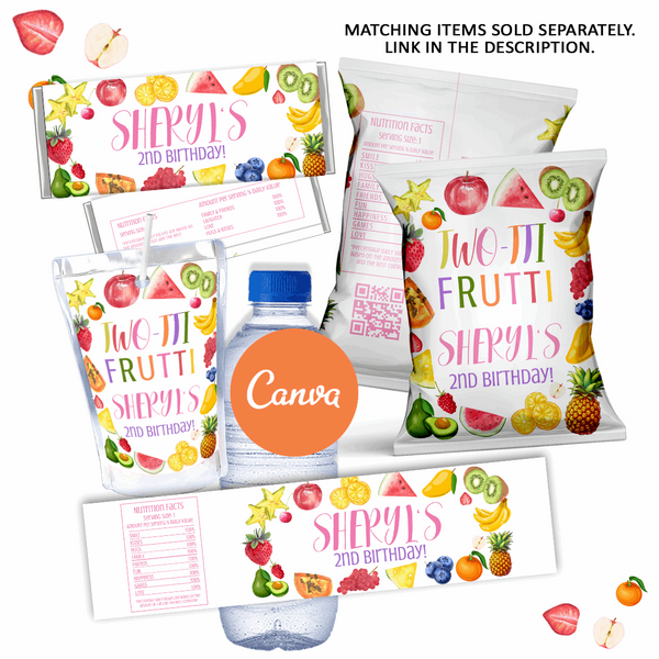 Fruits Hershey Bar – Digital Prints for Birthday