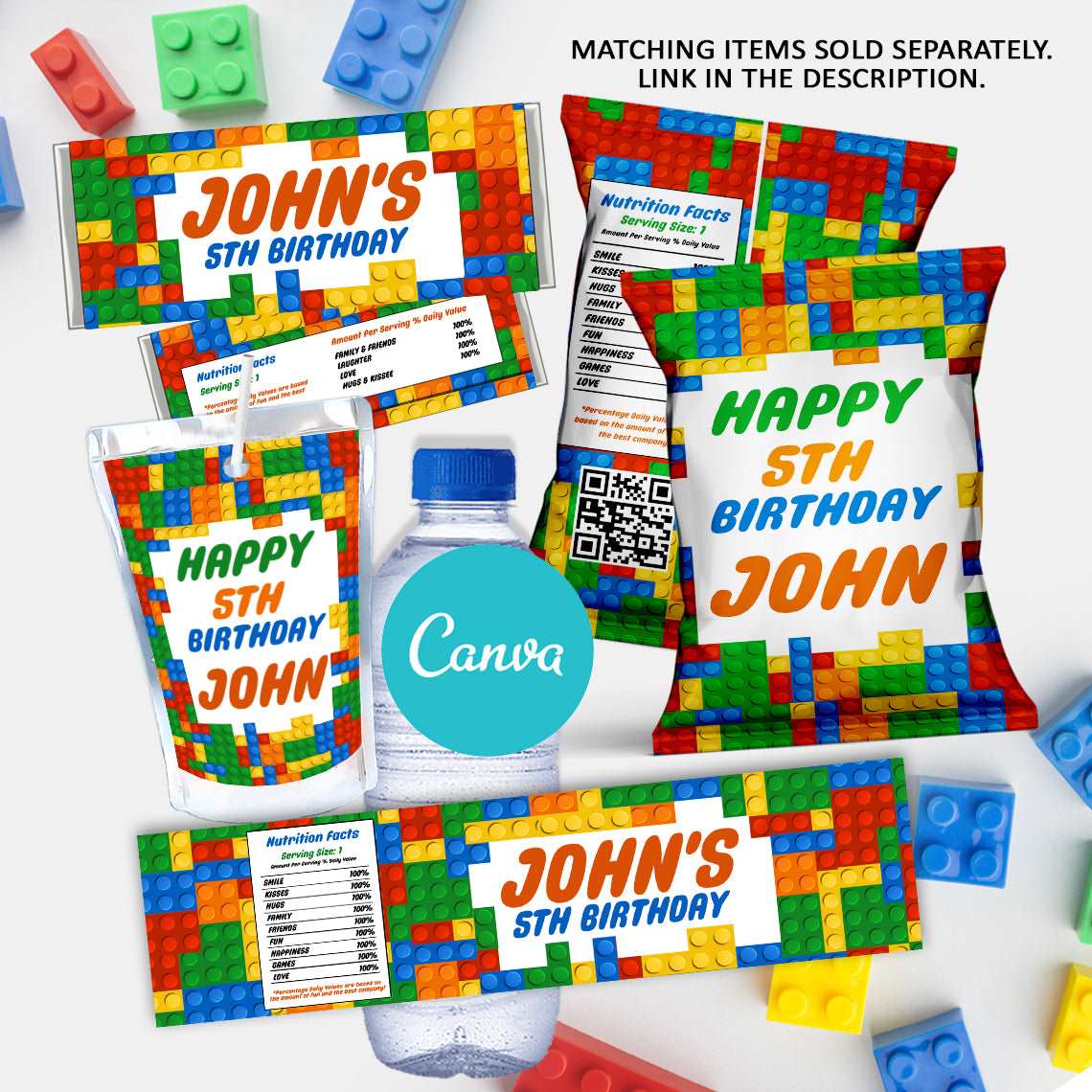 Lego Chip Bag – Digital Prints for Birthday