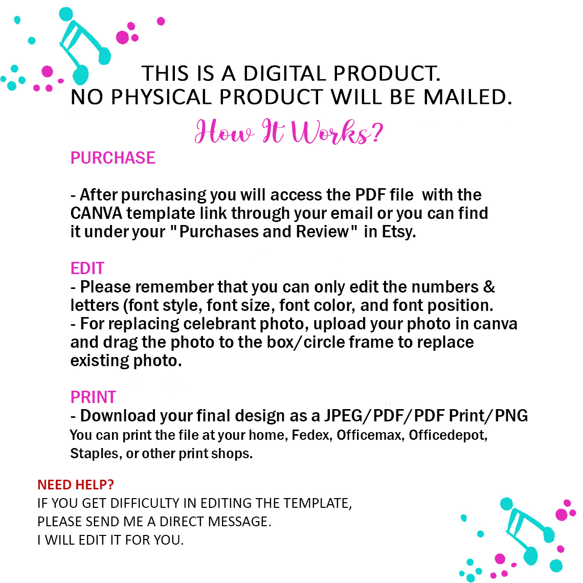 Tik Tok Bundle – Digital Prints for Birthday