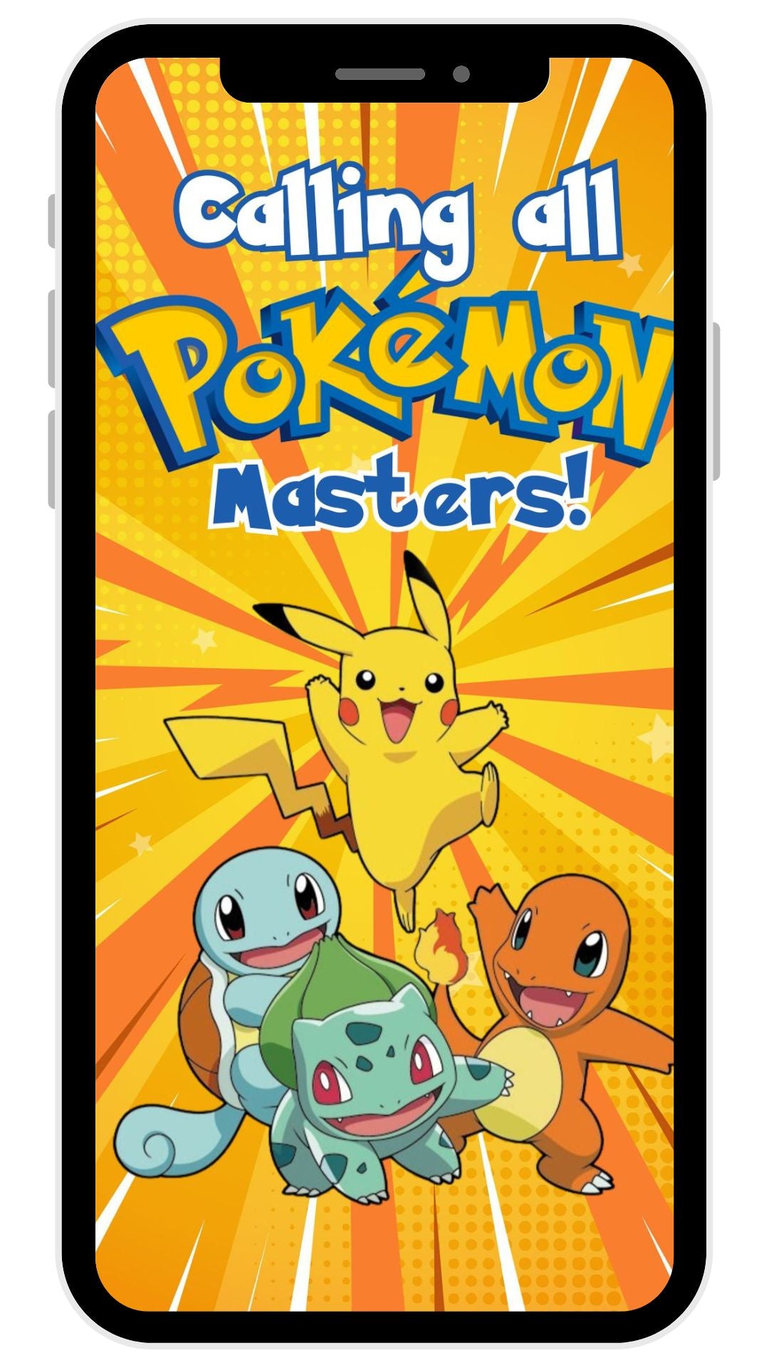 Pokemon - Birthday Video Invitation – Digital Prints for Birthday